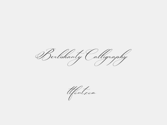 Berlishanty Calligraphy 在线预览-免费下载 - 天天字体
