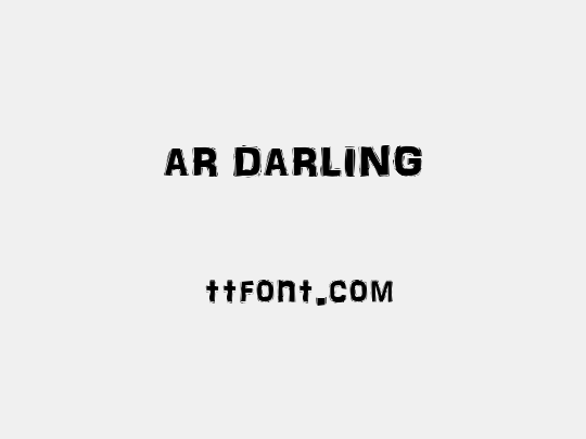 AR DARLING 在线预览-免费下载 - 天天字体